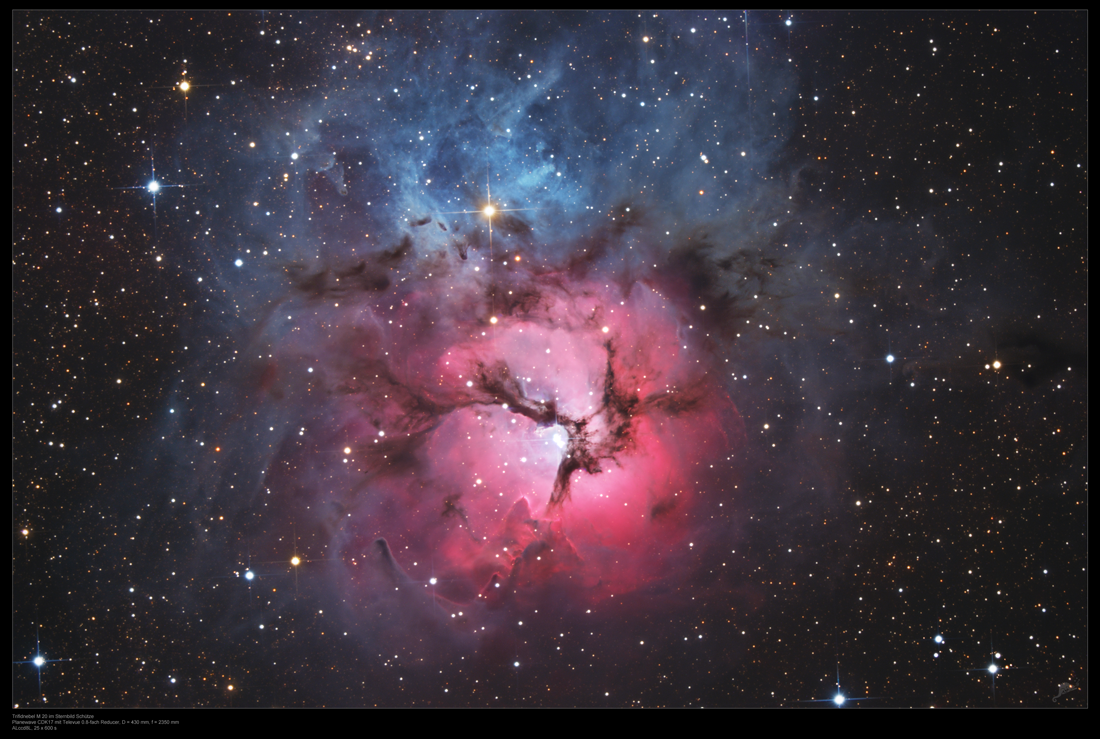 Una hermosa Trífida | Telescopios Chile