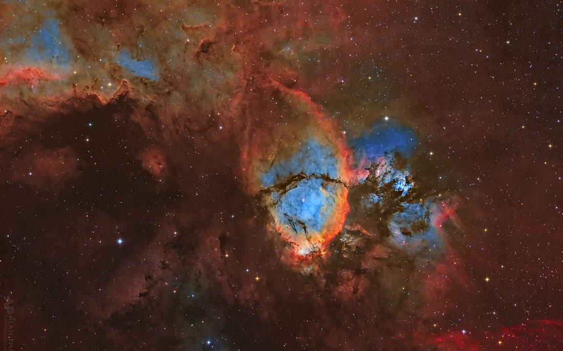 IC 1795: la nebulosa cabeza de pez | Telescopios Chile