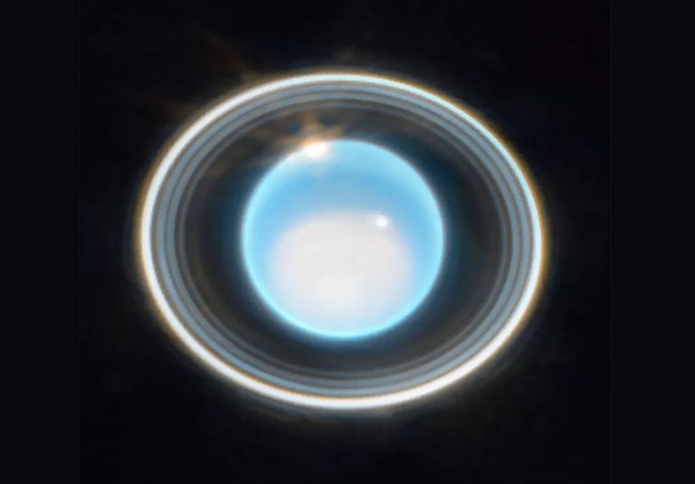 La increíble imagen de Urano captada por el James Webb | Telescopios Chile